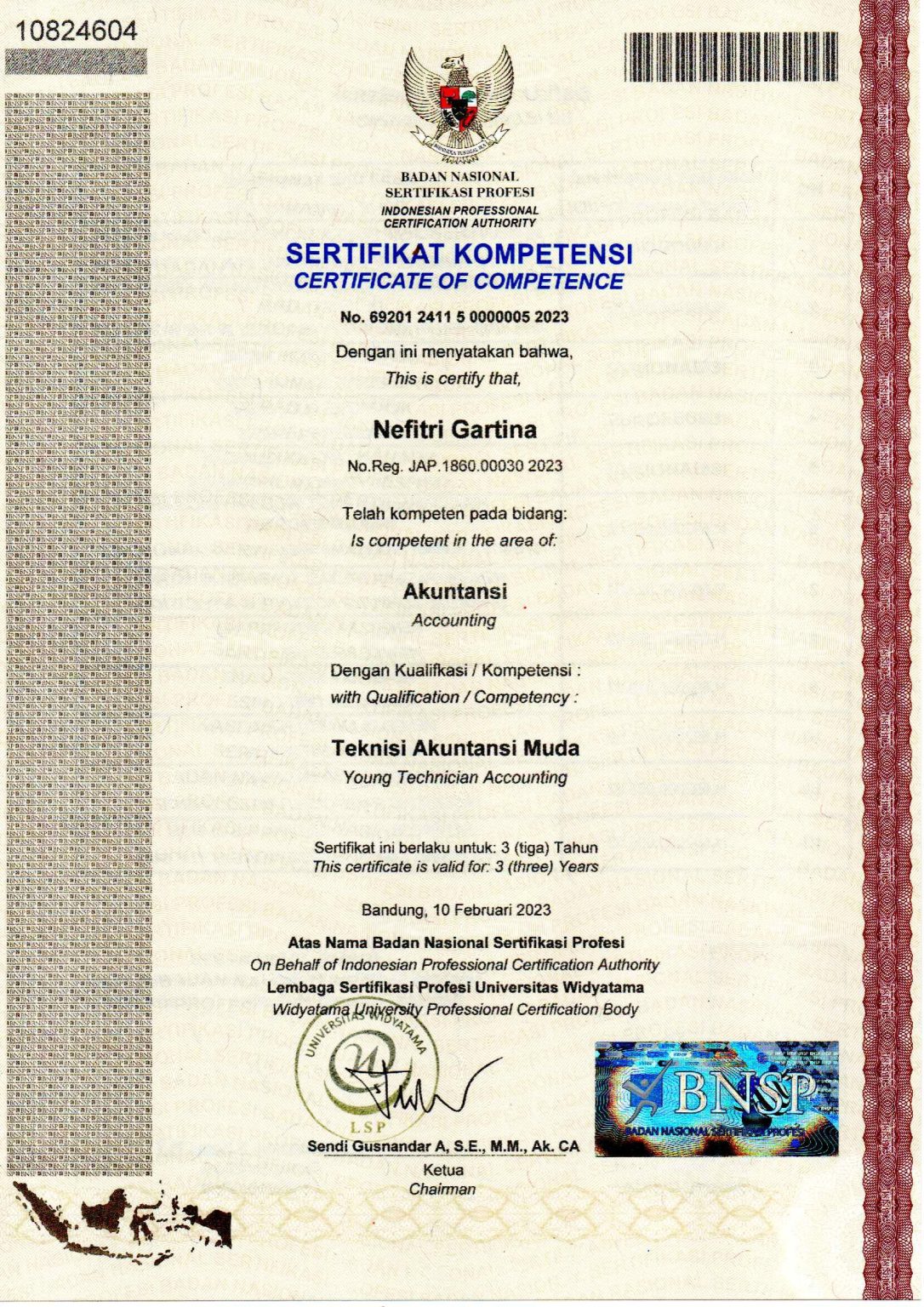 Lembaga Sertifikasi Profesi - Universitas Widyatama